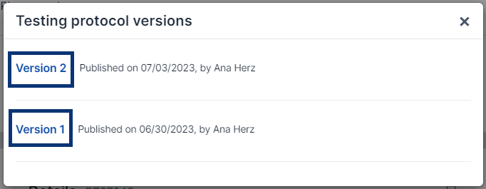 How to View Versions of a Protocol Template
